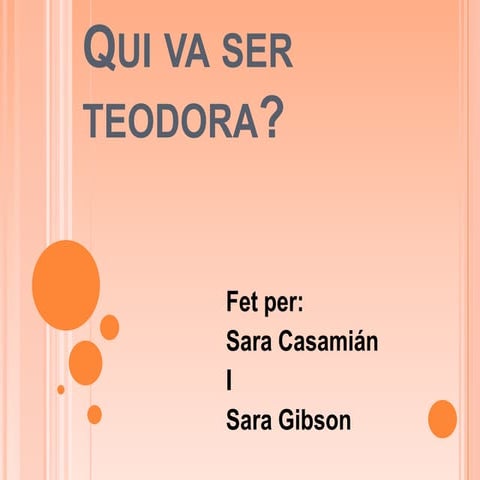 Teodora | PPTX