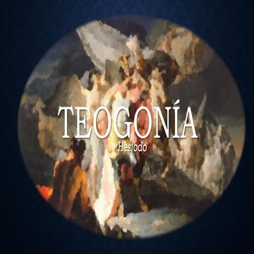 Teogonia de hesiodo | PDF