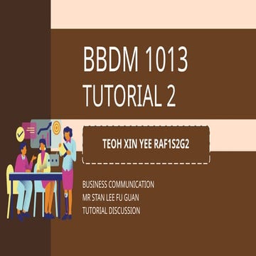 BUSINESS COMMUNICATION_DEGREE TAR UMT Y1 | PPT