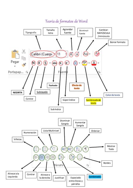 Teoría De Formatos De Word Pdf