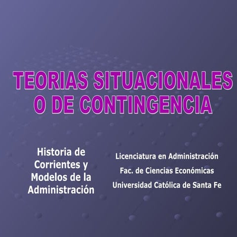 MODELO DE CONTINGENCIA DE LAWRENCE Y LORSCH | PPT