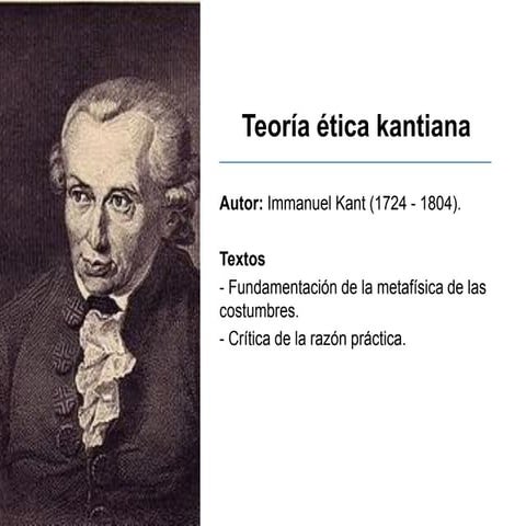 TEORÍA ÉTICA KANTIANA.pdf para la mejora del ser | PDF