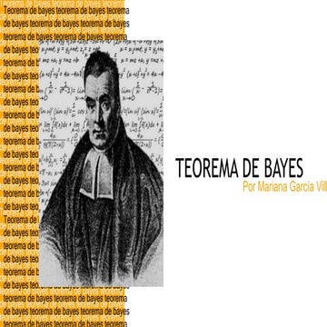 Resumen del Teorema de Bayes Bioestadística | PPTX