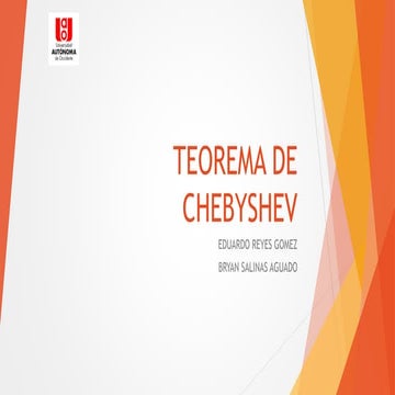 Teorema de chebyshev | PPTX