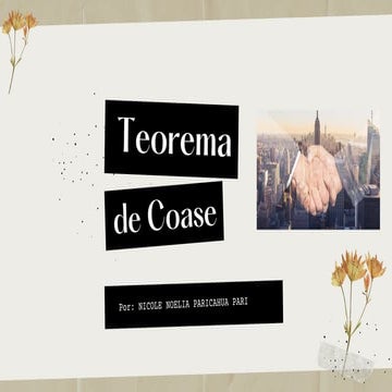 Presentación acerca de el Teorema de Coase | PDF