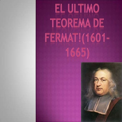 Teorema de fermat | PPTX