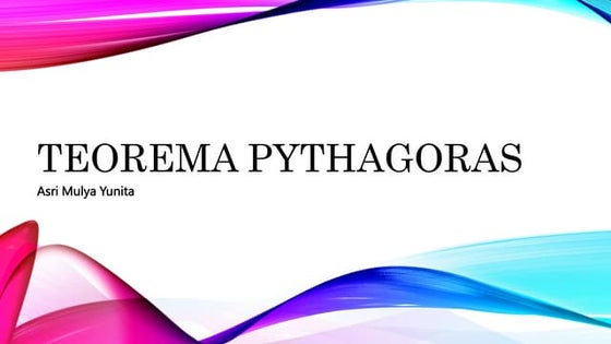 Colorful Playful Illustrative Pythagorean Theorem Education ...
