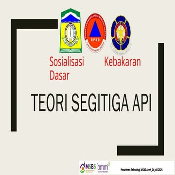 penjelasana tentang Teori Segitiga Api dan penanganannya | PPT