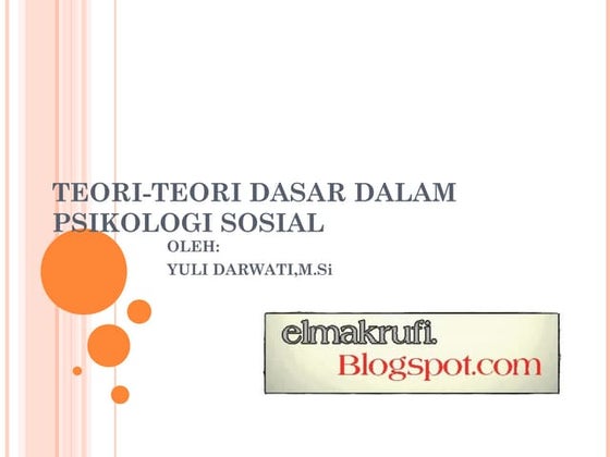 Teori teori psi sos - sarlito wirawan sarwono | DOC