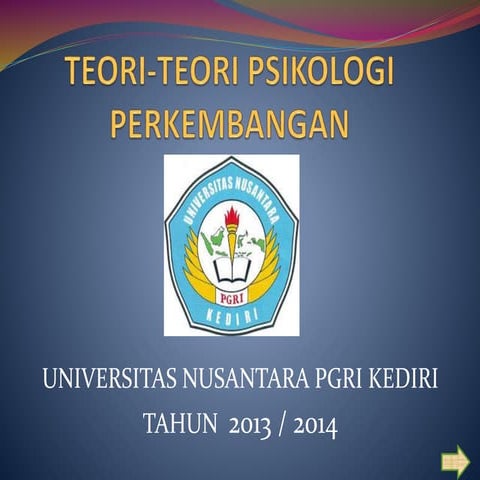 Teori-Teori Psikologi Perkembangan | PPTX