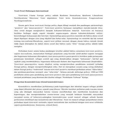 Teori-Teori HI | DOCX