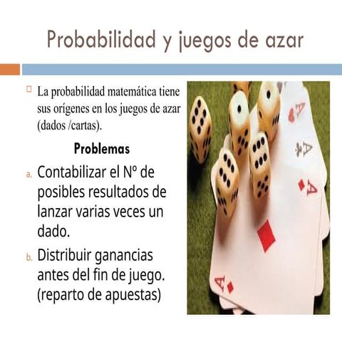 teoria, juegos de azar de la probabilidad.ppt