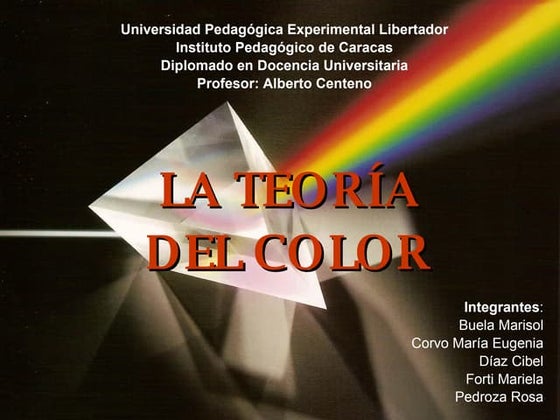 El Color: Propiedades y Tipologia | PPT