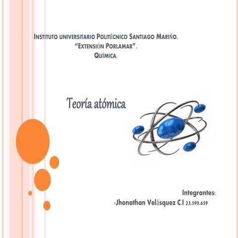 Teoria atomica | PPTX
