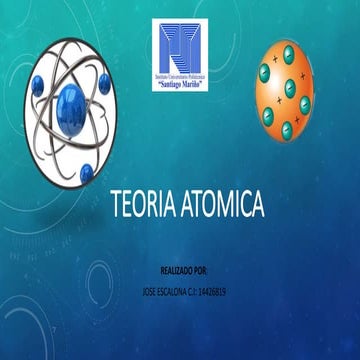 Teoria atomica | PPTX