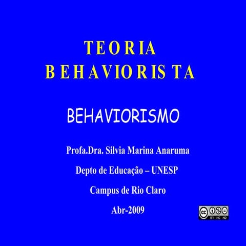 Teoria Behaviorista | PPT