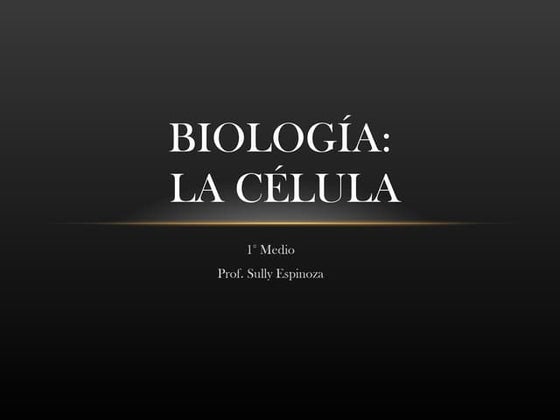 Diapositivas (la célula) | PPT