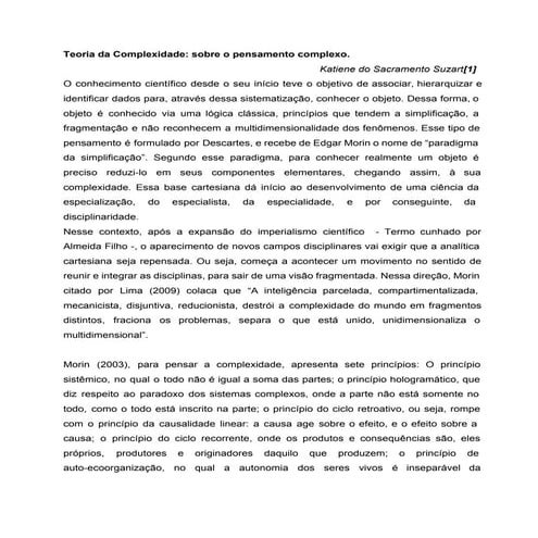 Teoria da Complexidade | PDF