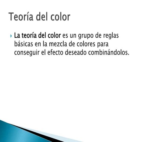 Teoría del color | PPTX