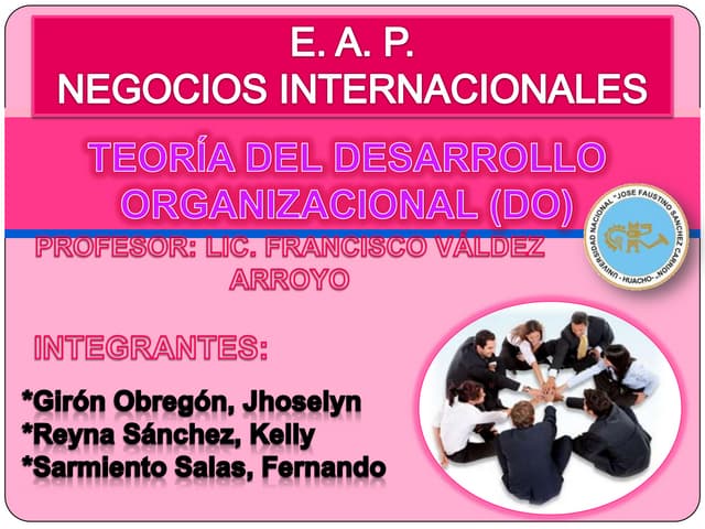 Teoria Del Desarrollo Organizacional Ppt