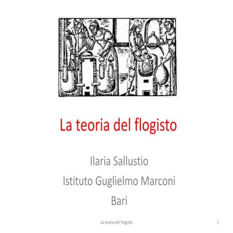 Teoria del flogisto | PPT