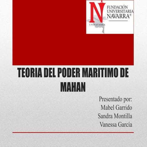 Teoría del poder marítimo de mahan - sandra montilla | PPTX