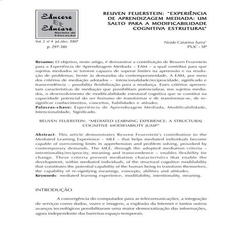 Teoria de reuven feuerstein 2 | PDF