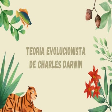 Teoria evolucionista de darwin | PPTX