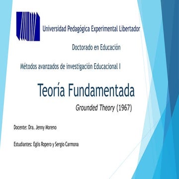 teoría fundamentada en la investigación cualitativa | PPTX