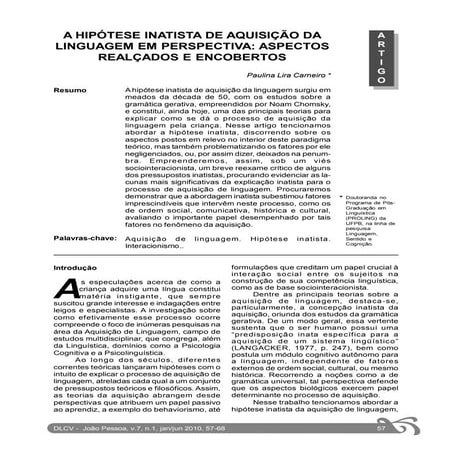 Teoria inatista | PDF