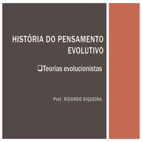 teoria evolutiva de Darwin - Evolução por meio de seleção natural | PDF