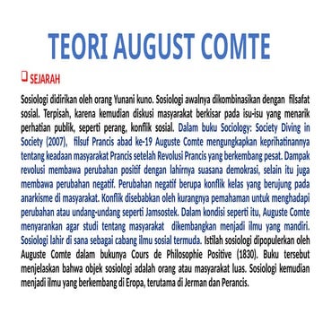 sebuah pengantar TEORI AUGUST COMTE.pptx