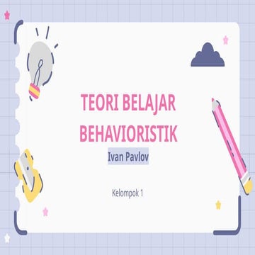 TEORI BELAJAR behavioristik ivan pavlop .pptx