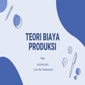 Teori Biaya Produksi | PPT
