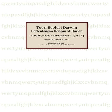 Teori Darwin Bertentangan Dengan Al Quran | PDF