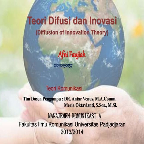 Teori Difusi dan Inovasi | PPTX