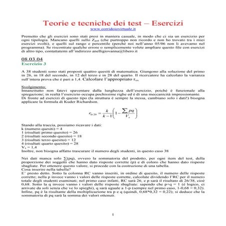 Teorie E Tecniche Dei Test Pdf