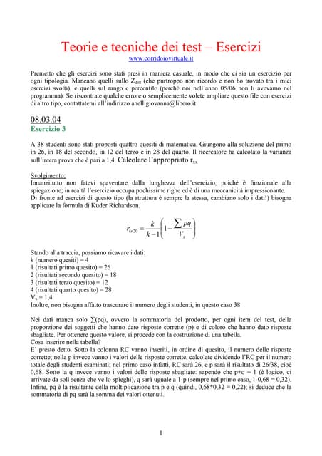 Teorie E Tecniche Dei Test Pdf