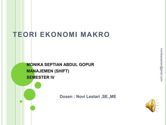 Teori ekonomi makro | PDF