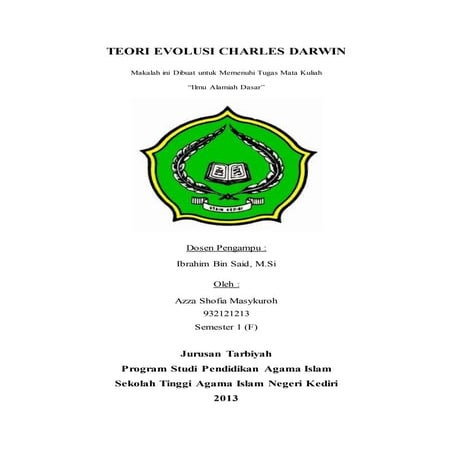 Teori Evolusi Charles Darwin | DOCX