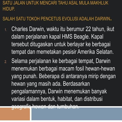 Teori Evolusi Darwin | PPTX