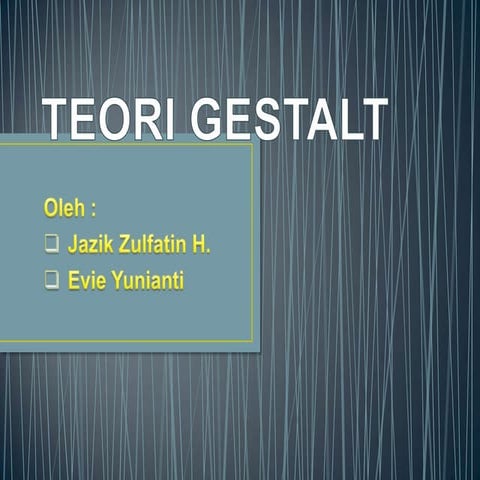 Teori gestalt | PPTX