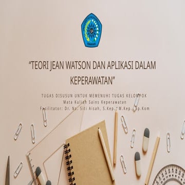 “TEORI JEAN WATSON DAN APLIKASI DALAM KEPERAWATAN” (1).pptx