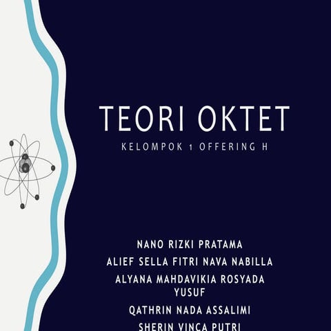 Teori oktet dan ikatan kimia | PPT