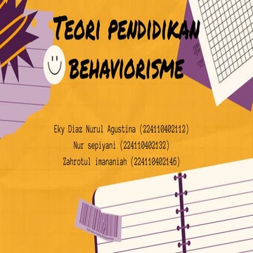 Teori pendidikan behaviorisme .pptx
