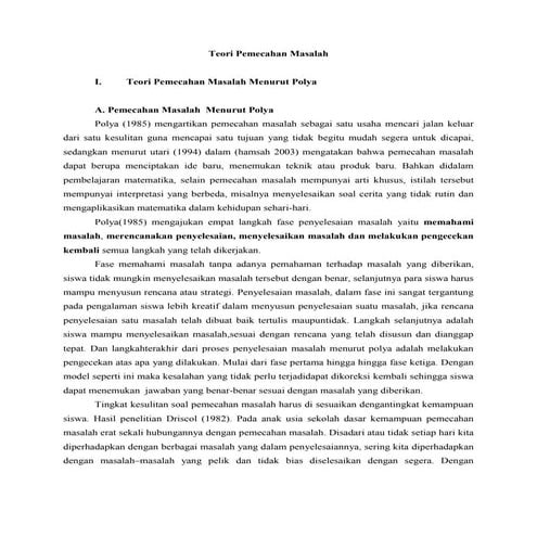 Teori polya | DOCX