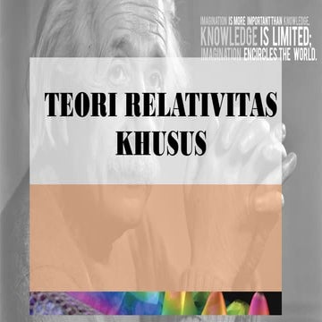 TEORI_RELATIVITAS_KHUSUS 123456789099999 | PPTX