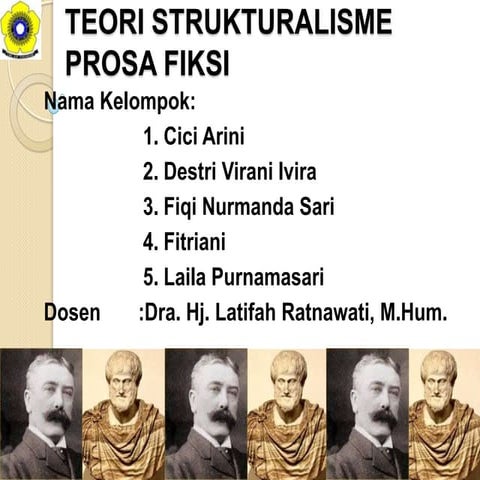 Teori strukturalisme prosa fiksi | PPTX