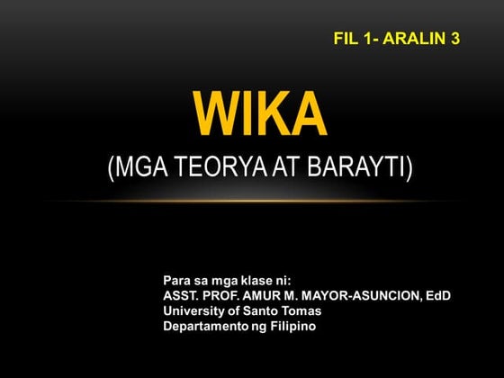 Wika | PDF