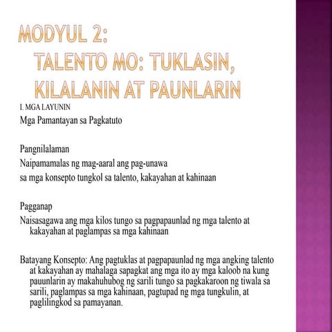 Grade 7 WEEK 3 - Talento at Kakayahan | PPTX